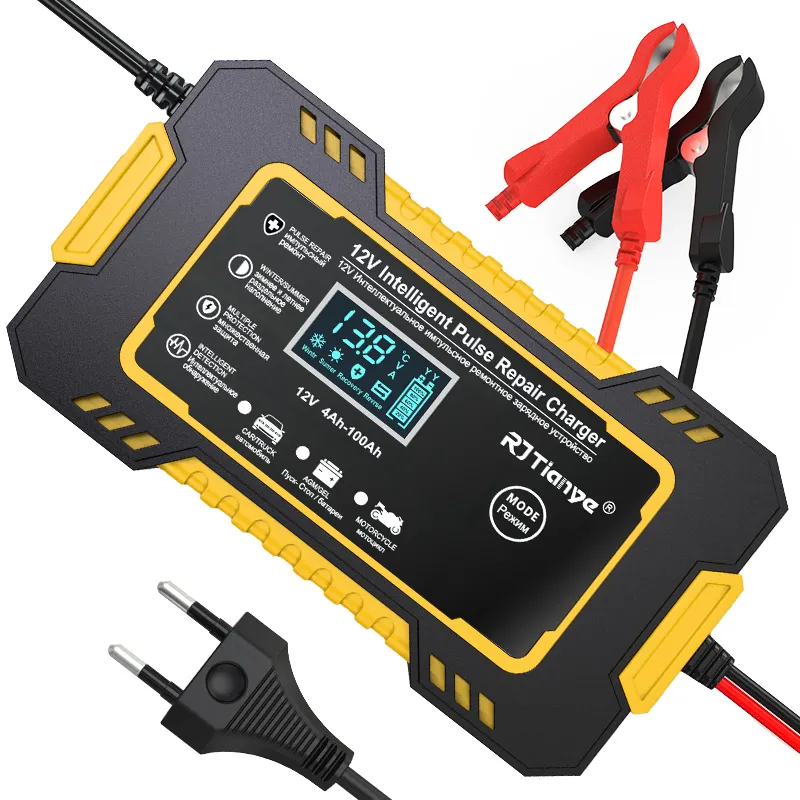 RJTIANYE 12V 6A 2AH-100AH Pulse Repair Charger (RJ-C120501A)