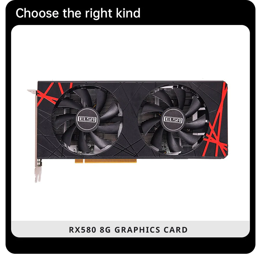 ELSA Radeon RX 580 8GB GDDR5 Gaming Graphics Card